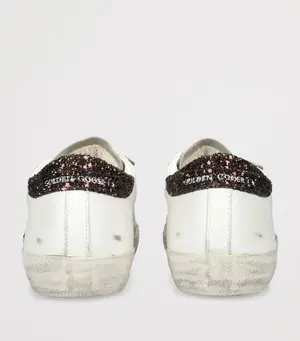 GOLDEN GOOSE Leather Super Star Sneakers - Beige