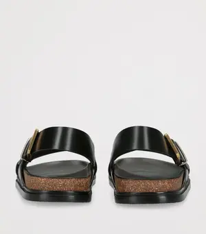 THE ROW Leather Buckle Sandals