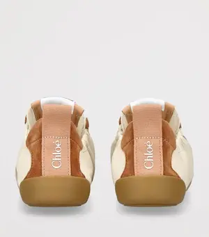Chloé Leather-suede Kick Sneakers - Brown