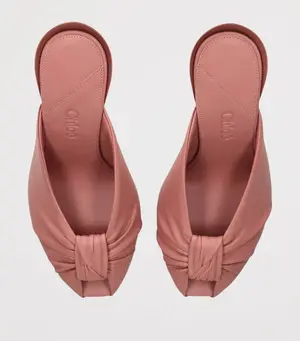 Chloé Leather Suzie Heeled Mules