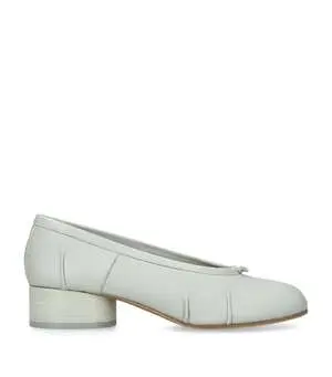 MAISON MARGIELA Leather Tabi Ballerina Pumps