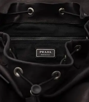 Prada Leather Explore Backpack - Black