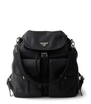 Prada Leather Backpack - Black