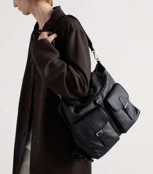 Prada Leather Backpack - Black