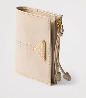 Prada Small Leather Wallet - Neutral