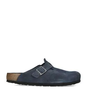 BIRKENSTOCK Suede Boston Clogs