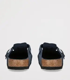 BIRKENSTOCK Suede Boston Clogs