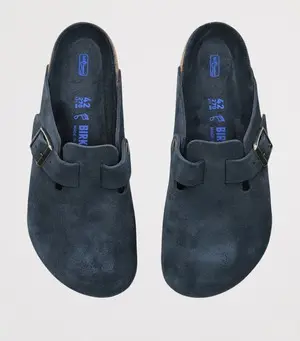 BIRKENSTOCK Suede Boston Clogs