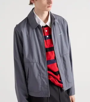 Prada Technical Cotton Zip-up Blouson Jacket