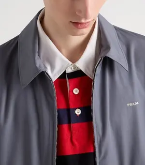 Prada Technical Cotton Zip-up Blouson Jacket