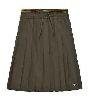 Prada Pleated Midi Skirt - Green