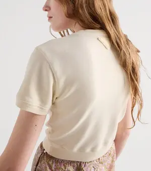 Prada Cotton Fleece T-shirt - Yellow
