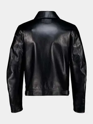 Givenchy Biker Zipped Blouson In Bull Leather
