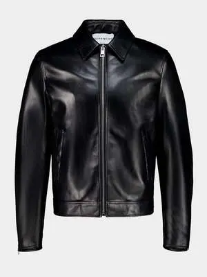 Givenchy Biker Zipped Blouson In Bull Leather