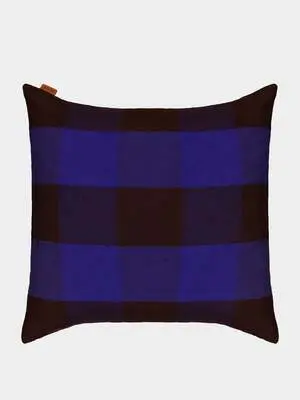 FERM LIVING Checked Grand Cushion - Blue
