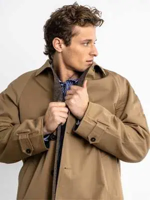 Prada Reversible Cotton Buttoned Coat - Brown