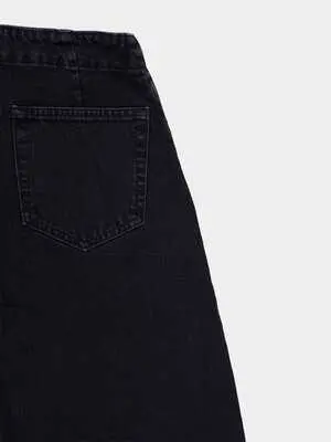 FRAME Sutro Dark Zip Wide-leg Jeans - Blue