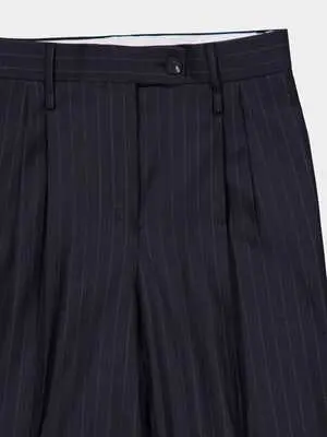 FERRAGAMO Pinstripe Wool Wide-leg Trousers