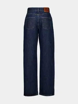 Fendi Dark Long Jeans - Blue