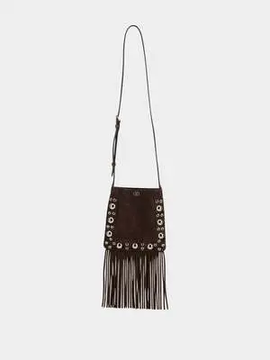 Valentino Garavani Nellcôte Suede Crossbody Bag - Brown
