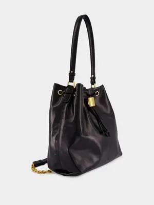 Balmain Pulse Calfskin Leather Backpack - Black