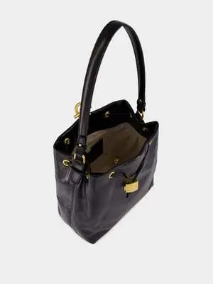Balmain Pulse Calfskin Leather Backpack - Black