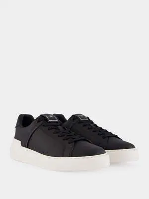 Balmain B-court Leather Sneakers - Black