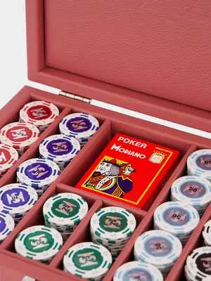 Hector Saxe Paris Bois De Rose Leather Poker Set