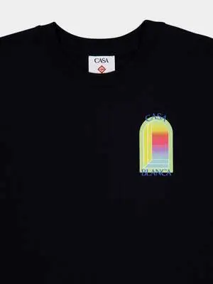 Casablanca Black L’arche Organic Cotton T-shirt