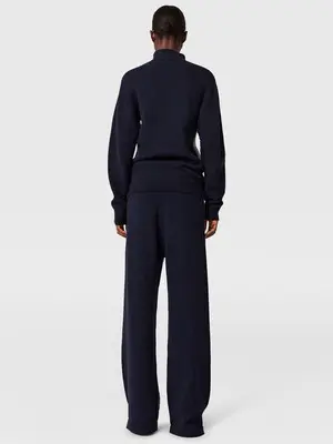 Stella McCartney Contrast Panel Turtleneck Jumper - Blue