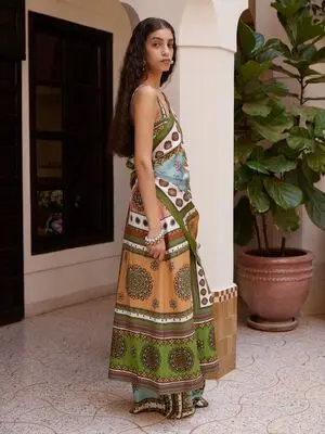 ALEMAIS Contina Tiles Printed Silk Scarf