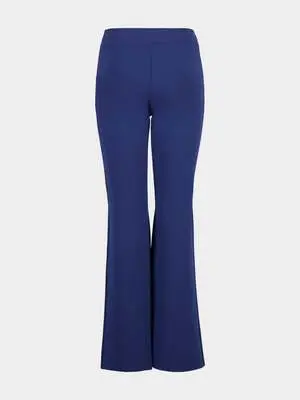 Stella McCartney Iconic Flared Knit Trousers - Blue