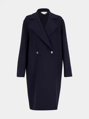 Stella McCartney Iconic Wool Coat - Blue
