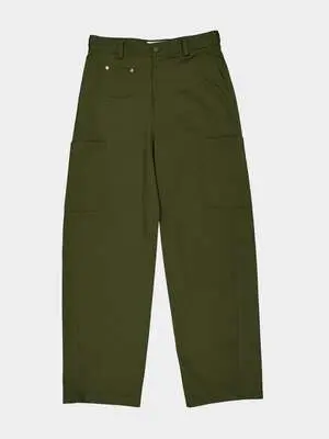 Givenchy Cotton Twill Cargo Trousers - Green