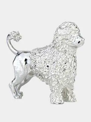 LEITÃO &AMP; IRMÃO Portuguese Water Dog Sculpture - Silver