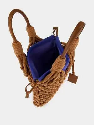 PAULA Macramé Purse - Blue