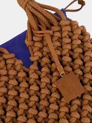 PAULA Macramé Purse - Blue