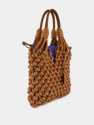 PAULA Macramé Purse - Blue