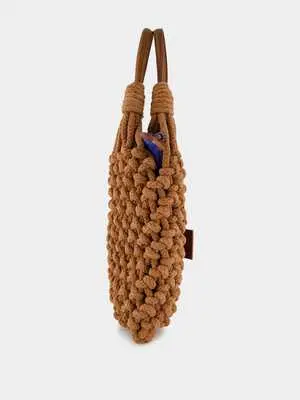 PAULA Macramé Purse - Blue