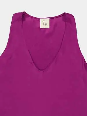 PAULA Silk Tank-top - Pink