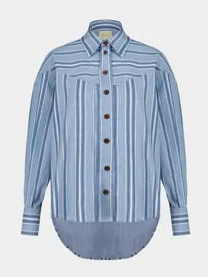 PAULA Brenda Denim Stripes Overshirt
