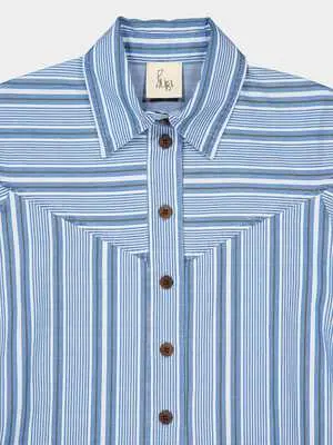 PAULA Brenda Denim Stripes Overshirt