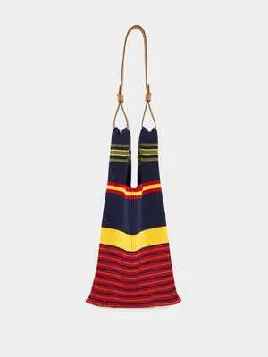 PAULA Multistripe Knitted Bag - Multicolour