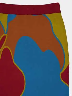 PAULA Amanda Caramel Café Jacquard Skirt - Multicolour