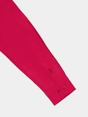 PAULA Ametista Dahlia Silk Shirt - Red