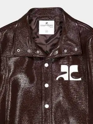 COURREGES Vinyl Reedition Jacket - Brown