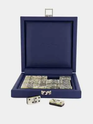 Hector Saxe Paris Bleu De France Deluxe Domino Set - Blue