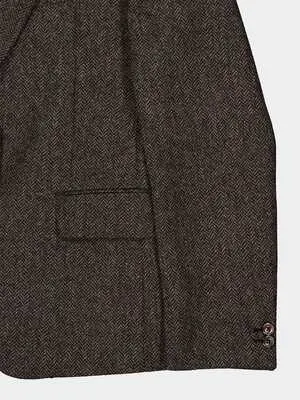 Prada Chevron Wool Single-breasted Jacket