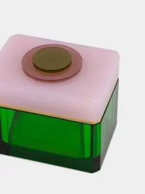 REFLECTIONS COPENHAGEN Green Eye Crystal Trinket Box