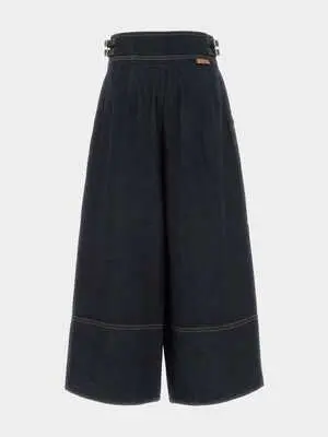 Zimmermann Night Sky Rebellion Denim Tailored Trousers - Blue